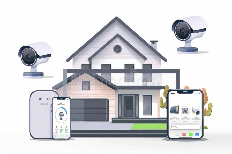 Security Camera in Remote Settings, Smart Devices for Home Protection ...