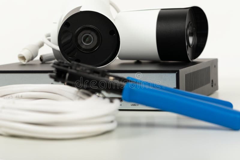 Security camera setup stock image. Image of home, private - 204487113