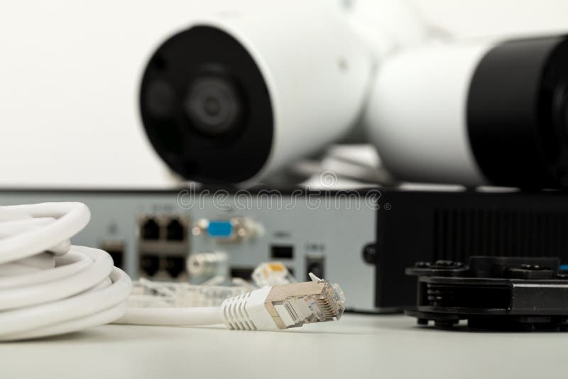 Security camera setup stock photo. Image of professional - 204487124
