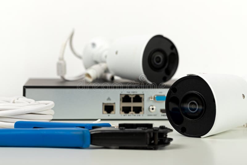 Security camera setup stock image. Image of equipment - 204904875