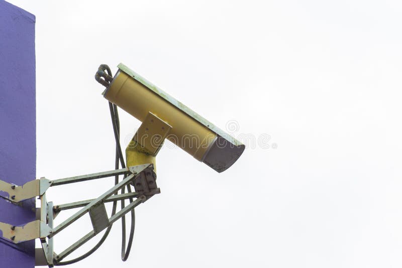Security camera side view stock photo. Image of directional - 32368028