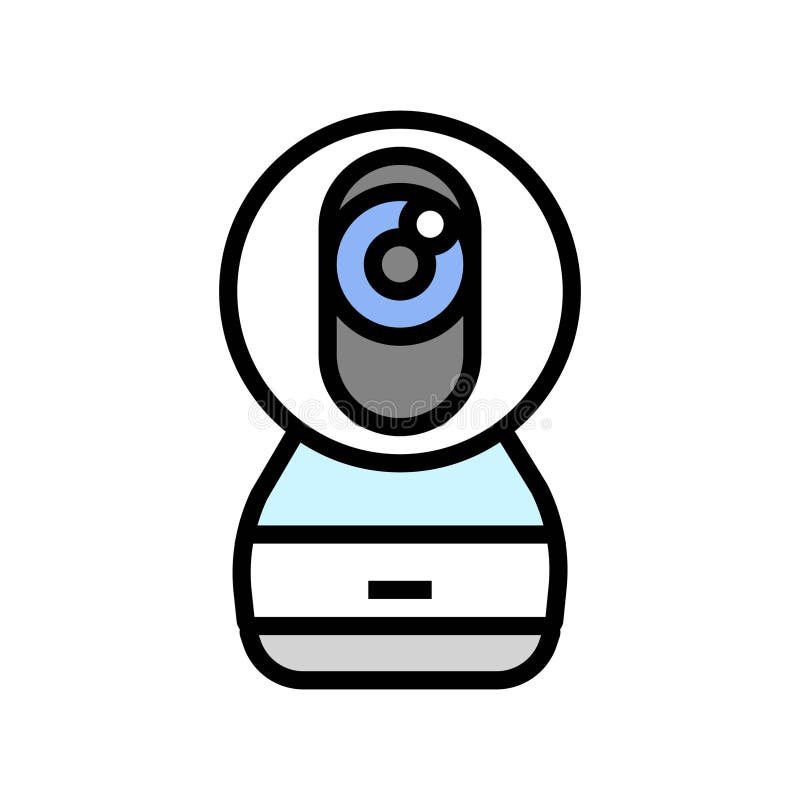 Security Camera Smart Home Color Icon Vector Illustration Stock ...