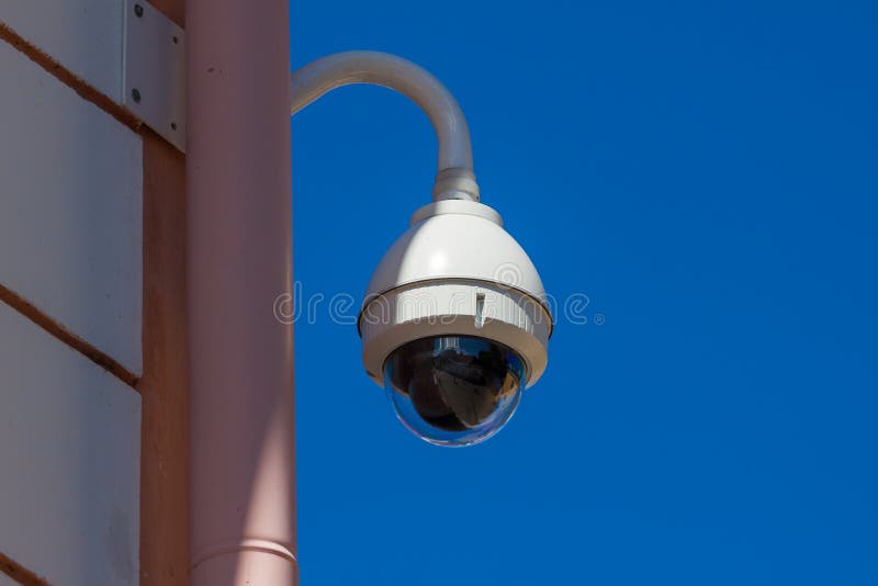 Security camera sphere stock image. Image of observation - 32348923
