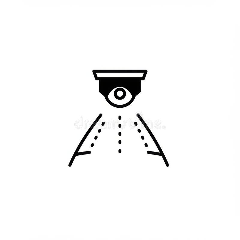 Security Camera Surveillance System Icon Stock Illustration ...