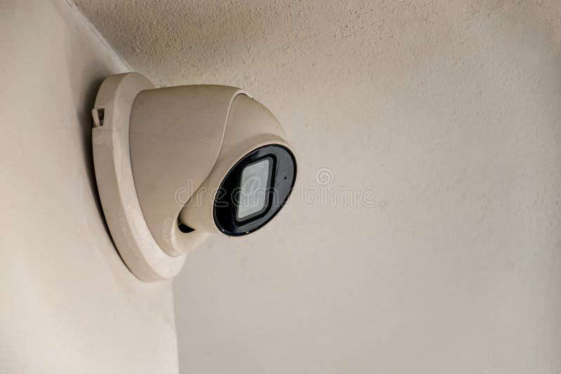 Security Camera System, CCTV Camera Installed Indoors on the Wall ...