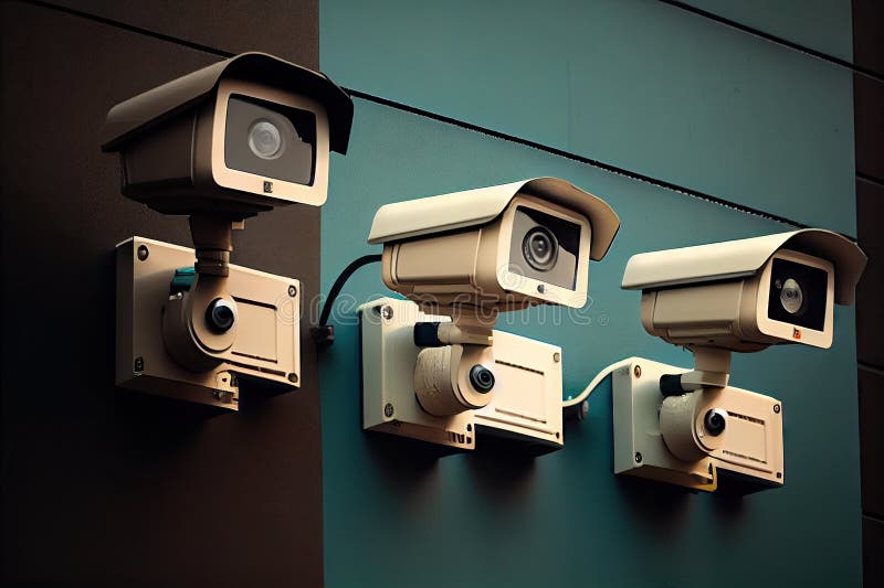 Security Camera System with Multiple Cameras, Including Close-ups of ...