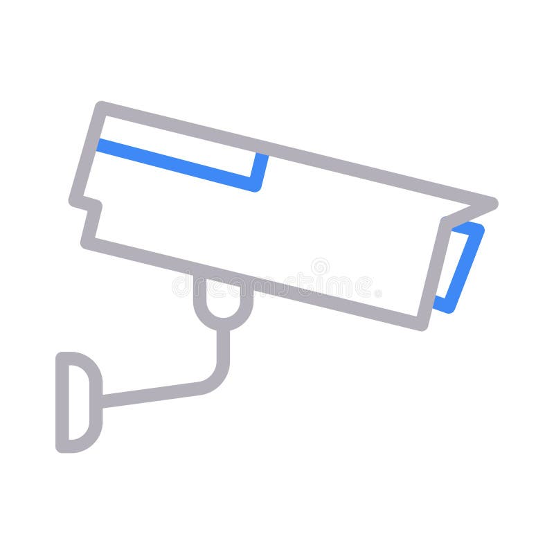 Security Camera Thin Line Color Vector Icon Stock Vector - Illustration ... Security Camera Thin Line Color Vector Icon Stock Vector - Illustration ...