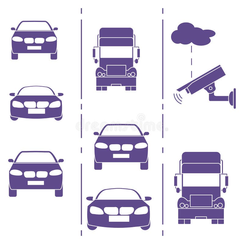 Security Camera and Traffic. Stock Vector - Illustration of wifi ...