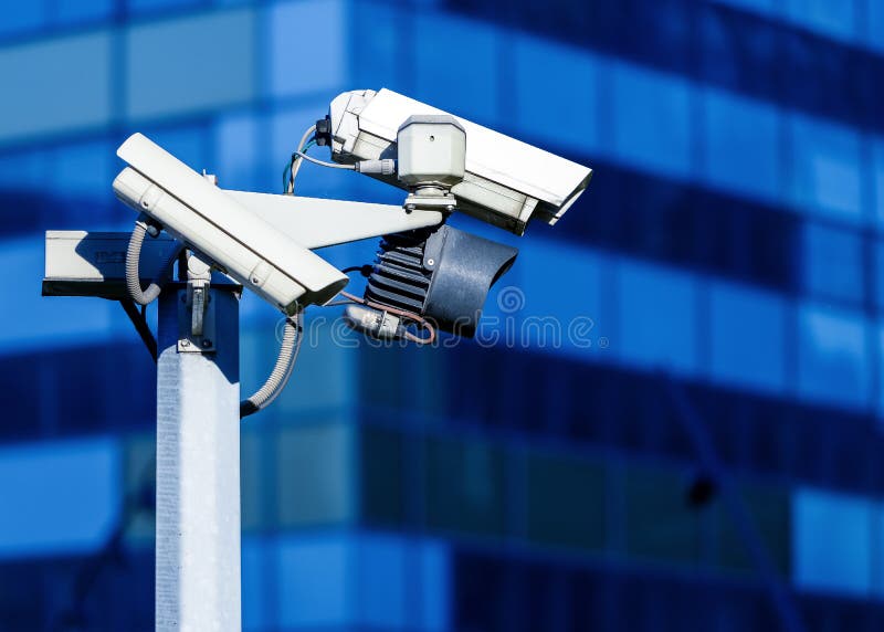 Urban security cameras stock image. Image of closeup - 29656679