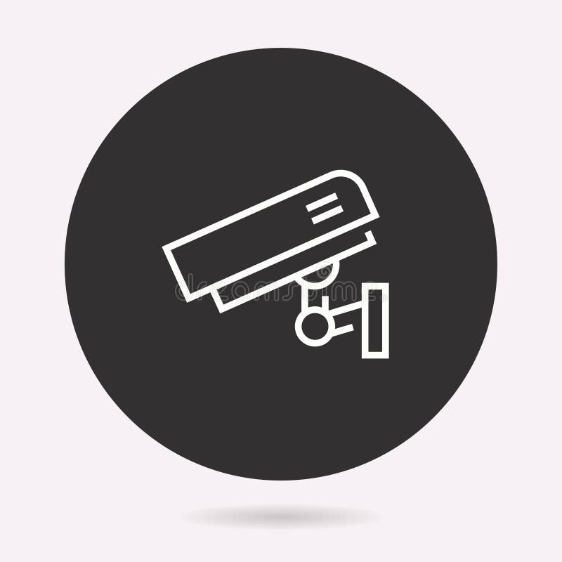 Security Camera - Vector Icon. Illustration Isolated. Simple Pictogram ...