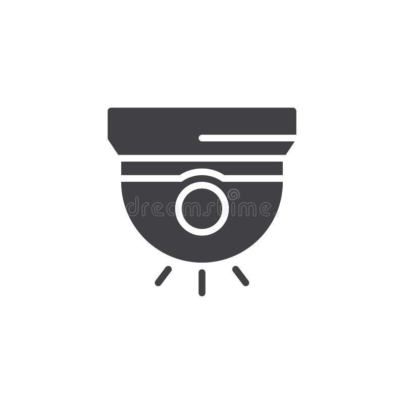 Security Camera Vector Icon Stock Vector - Illustration of privacy ...