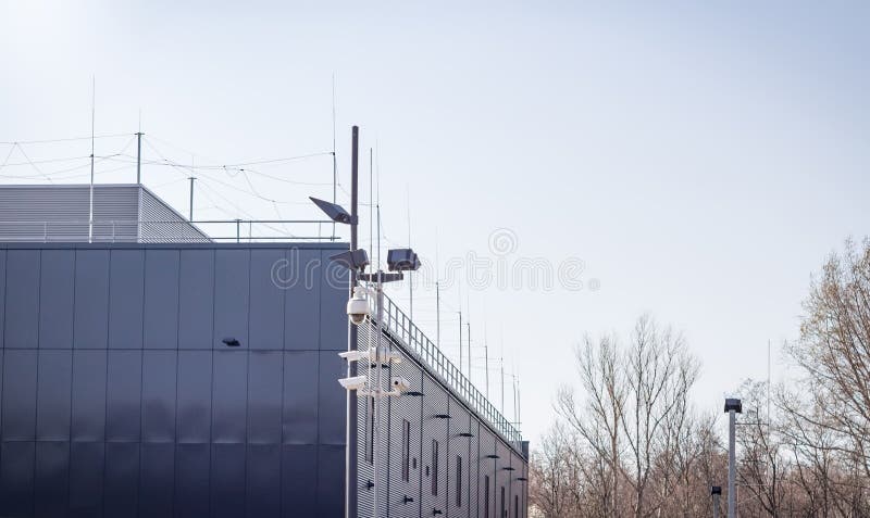 Security cameras stock photo. Image of camera, observation - 114017396