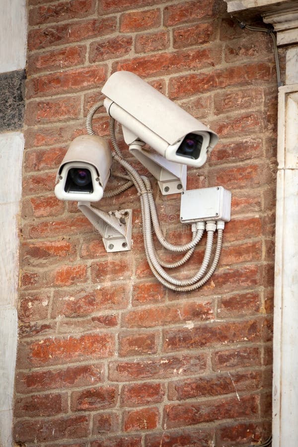 Security Cameras for the Safety Stock Photo - Image of safety ...