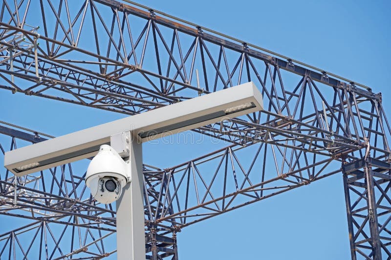 Security Cameras for the Safety and Steel Structure Workshop Stock ...