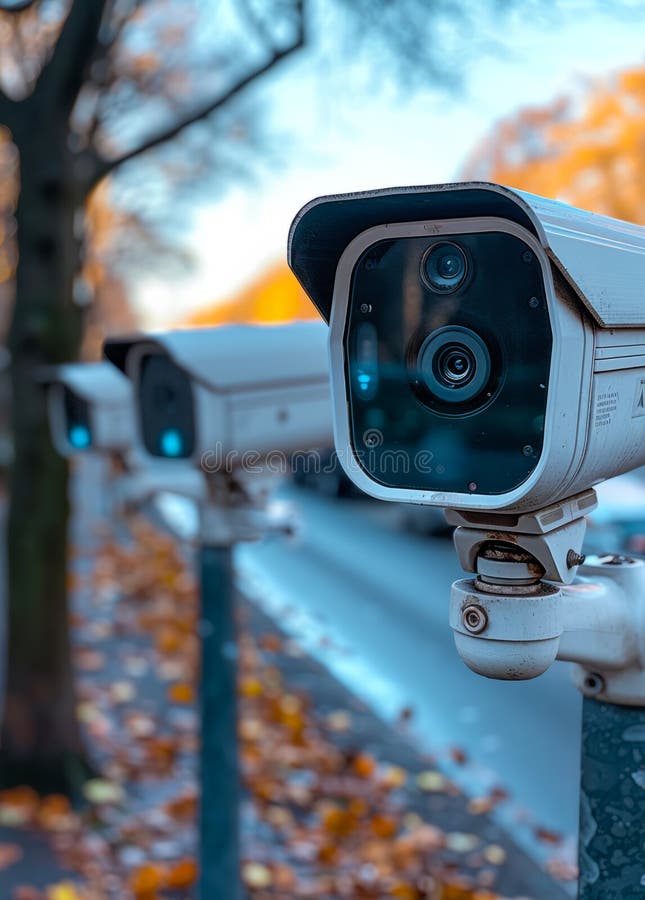 CCTV Cameras are Installed on the Street To Record Events and Prevent ...