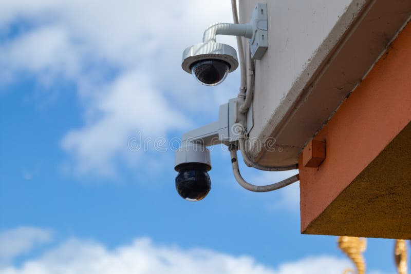 Security Cameras stock image. Image of dome, authorization - 177536871