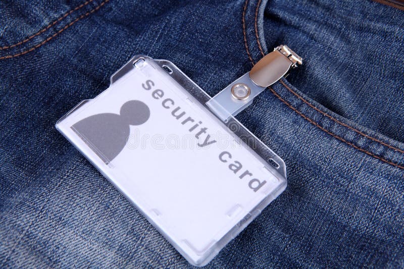 Security card stock image. Image of protection, jeans - 74147297