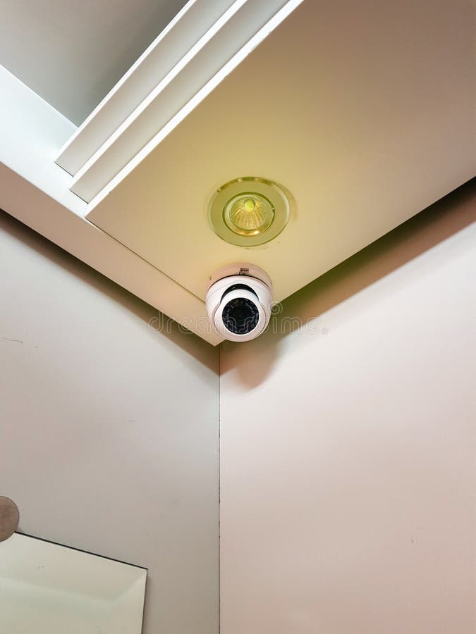 Security, CCTV Camera In Elevator On The Office Building,surveil Stock ...