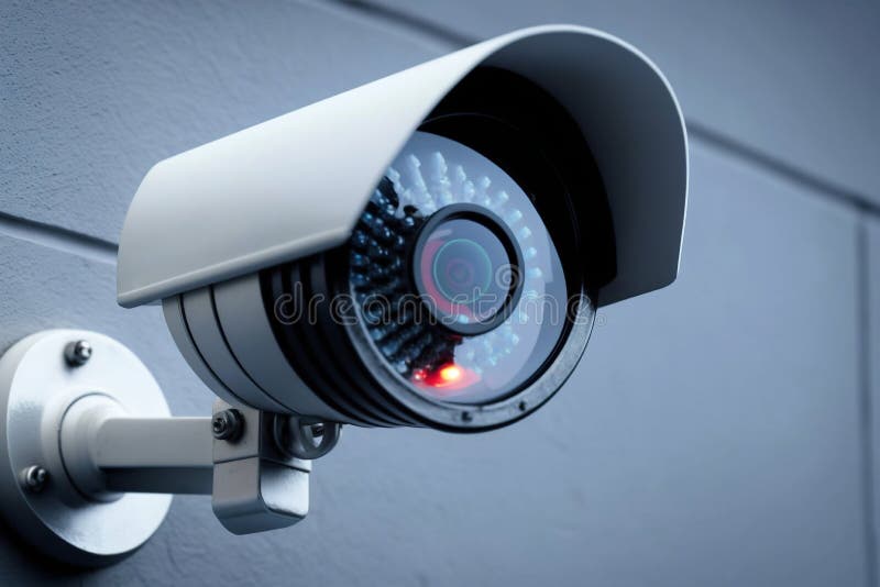 Security CCTV Camera. Generative AI Stock Illustration - Illustration ...