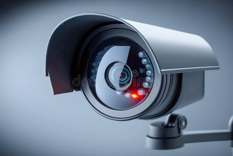 Security CCTV Camera. Generative AI Stock Illustration - Illustration ...