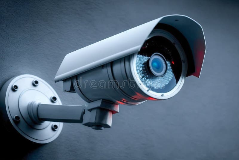 Security CCTV Camera. Generative AI Stock Illustration - Illustration ...