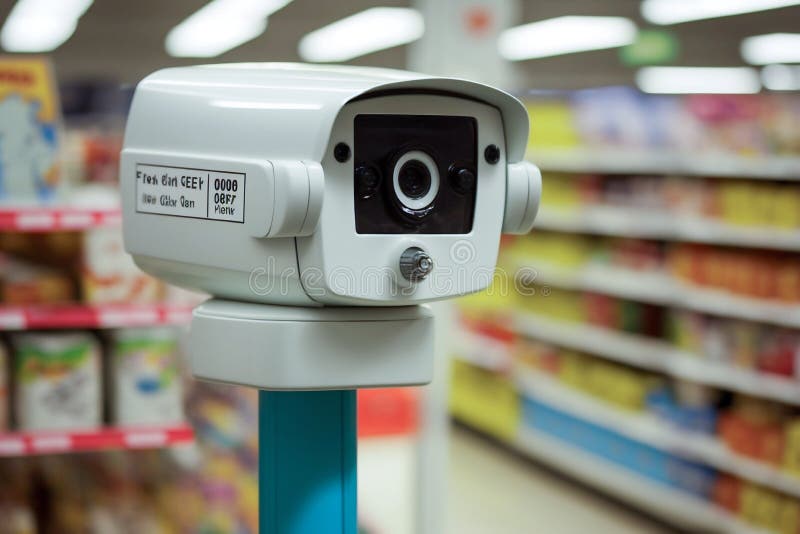 Security CCTV Camera. Generative AI Stock Illustration - Illustration ...