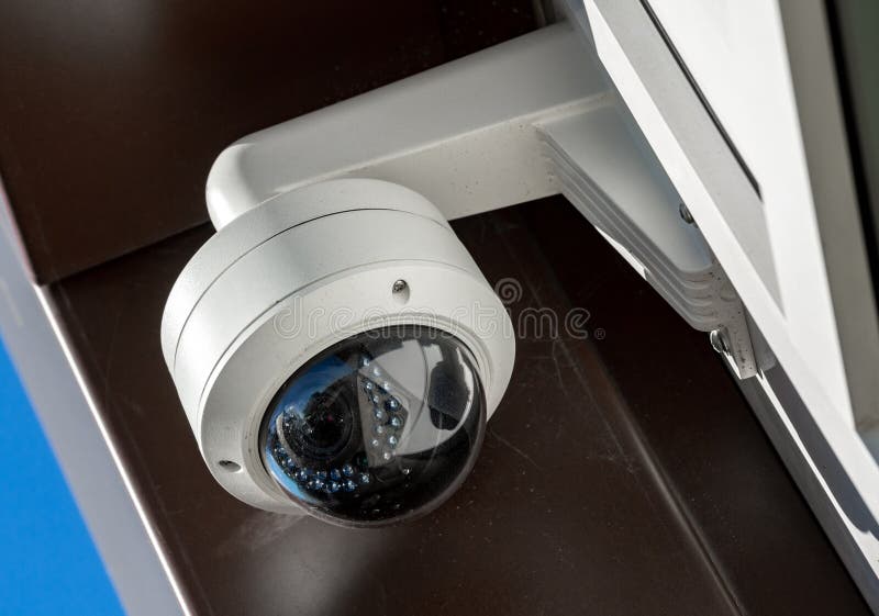 Security, CCTV Camera in the Office Building Stock Image - Image of ...