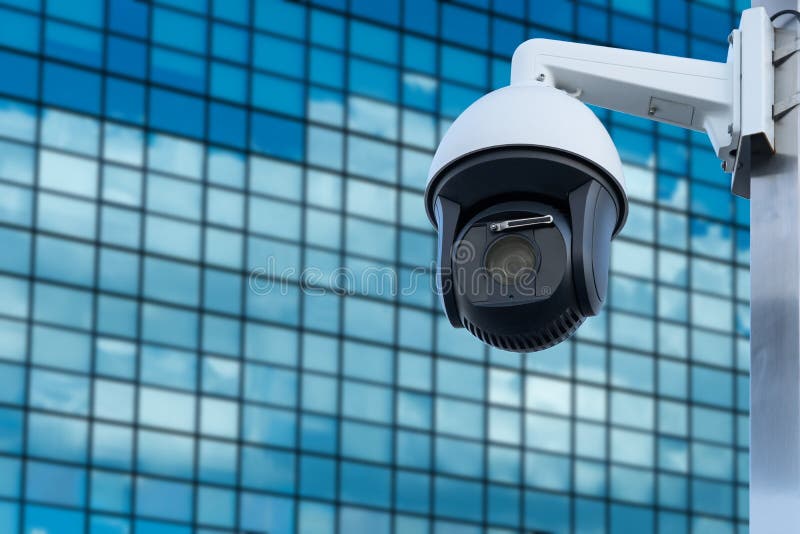 Security, CCTV Camera in the Office Building. Close-up Stock Photo ...