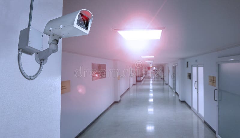 Security CCTV Camera in Office Building Installed Indoor Stock Image ...