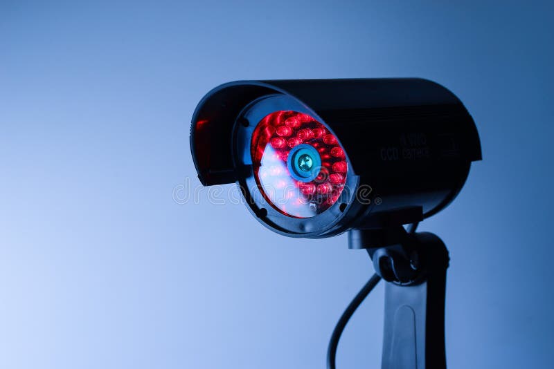 Security CCTV Camera in Office Building Stock Image - Image of guard ...