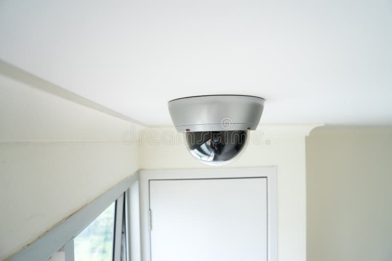 Security CCTV Camera In Office Building Stock Photo - Image of office ...
