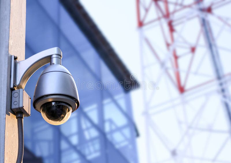 Security CCTV camera stock photo. Image of caucasian - 71696804