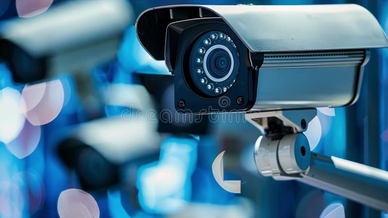 Security CCTV Animation – Digital Surveillance Symbol Stock Footage ...