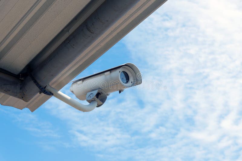 Security CCTV camera stock image. Image of security, video - 83823107