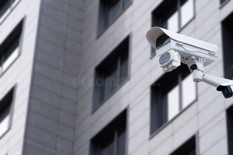 Security CCTV Camera or Surveillance System in Office Building. Stock ...