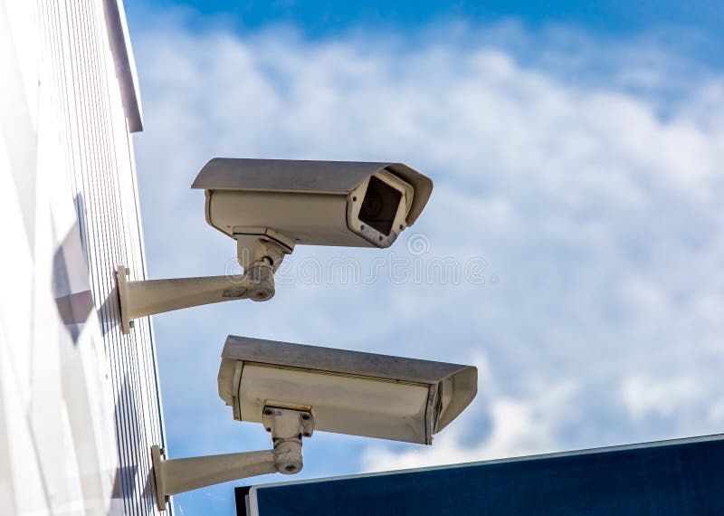Security CCTV Camera or Surveillance System in Office Building Stock ...