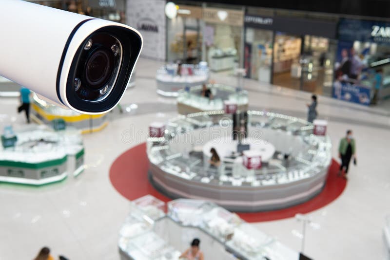 Security CCTV Camera or Surveillance System in Office Building Shopping ...