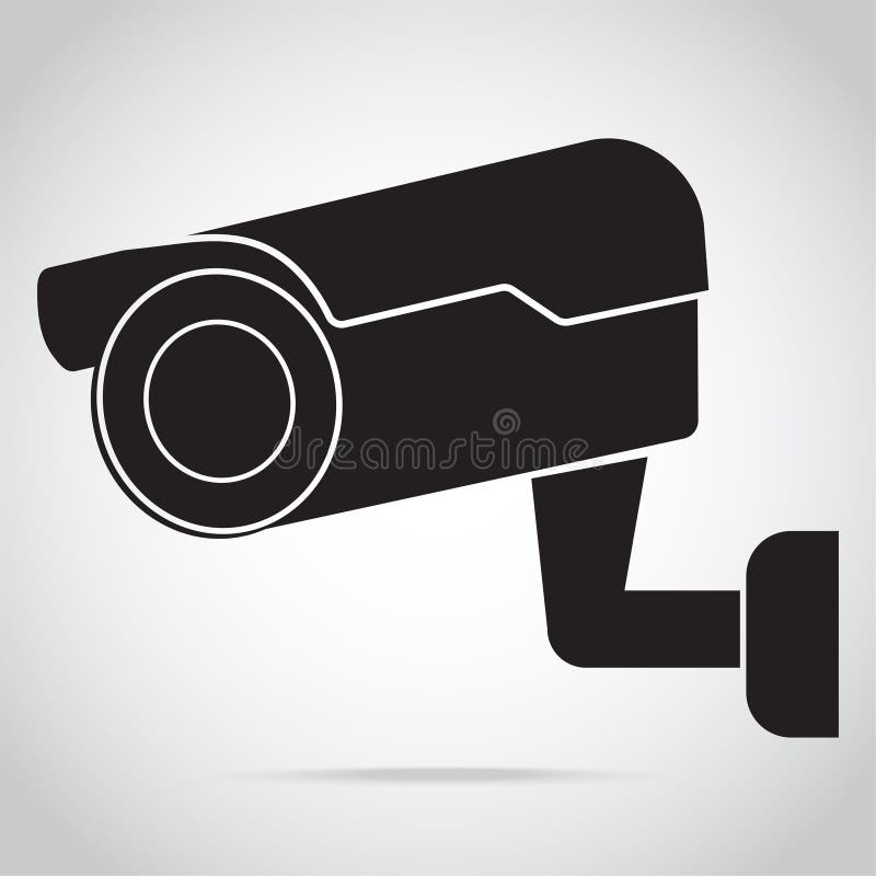 Security CCTV Camera Watch Icon Stock Vector - Illustration of ...
