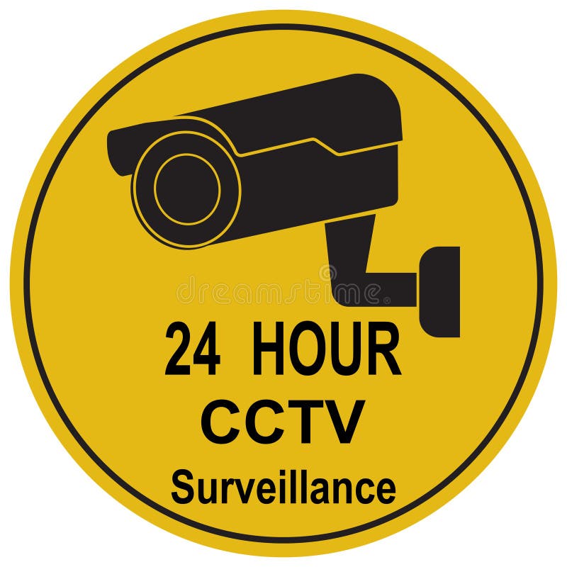 Security CCTV Camera Watch Icon Illustration Stock Vector ...