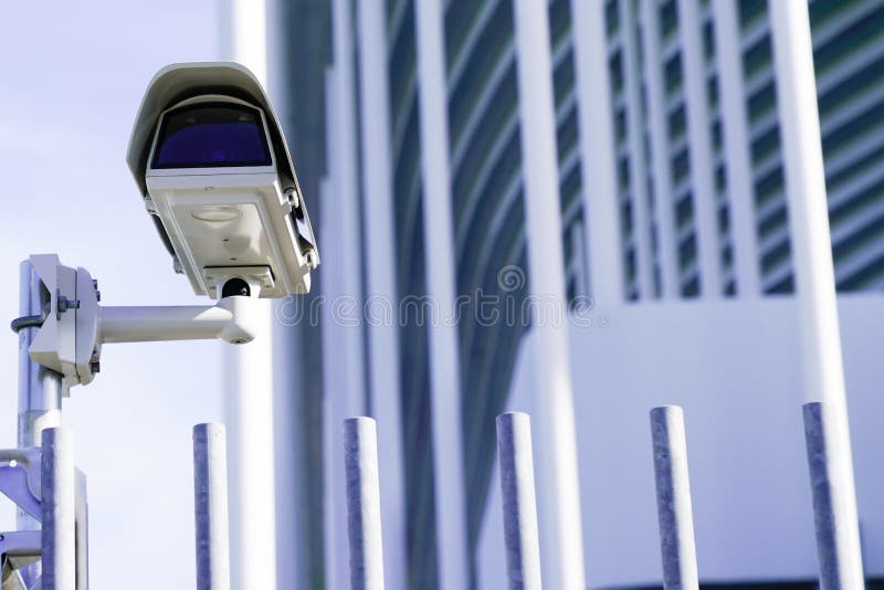 Security CCTV Safety Monitoring Camera Front Building Stock Image ...