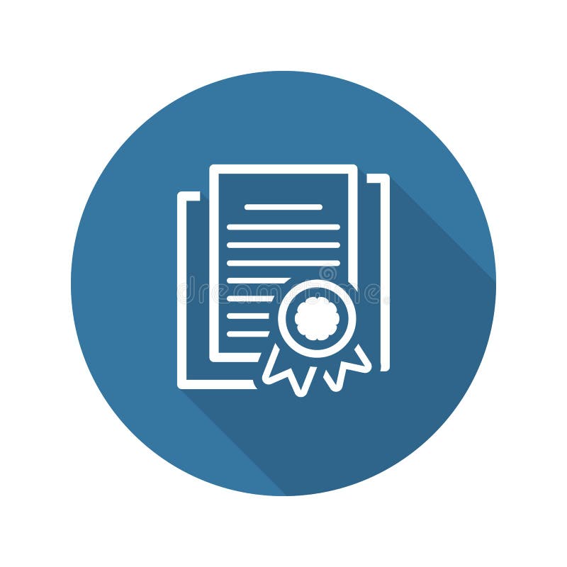 Security Certificates Icon. Flat Design Stock Illustration ...