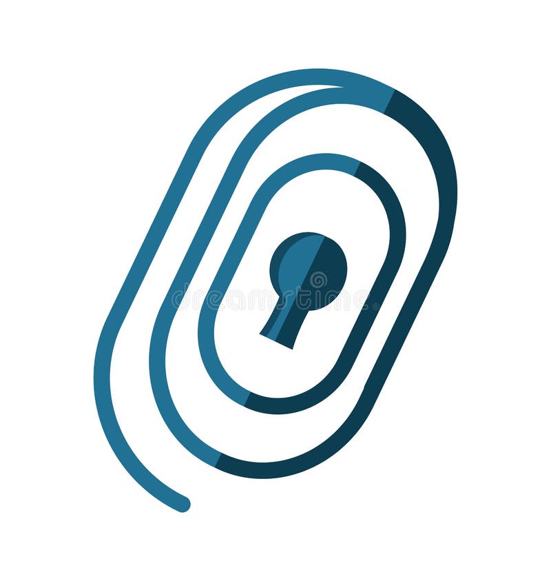 Security Chain with Password Stock Vector - Illustration of icon, close ...