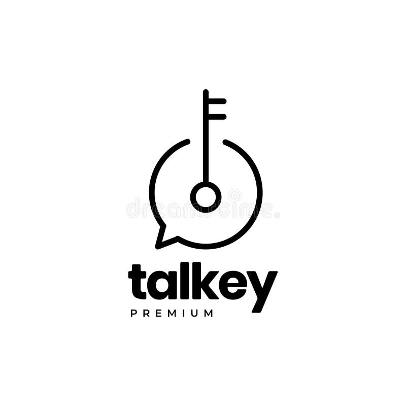 Security Chat Line Logo Design Vector Stock Vector - Illustration of ...