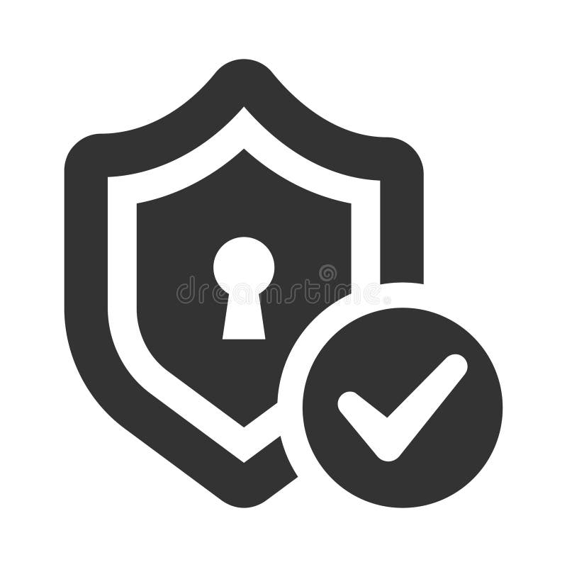 Security check icon stock vector. Illustration of protection - 274945047