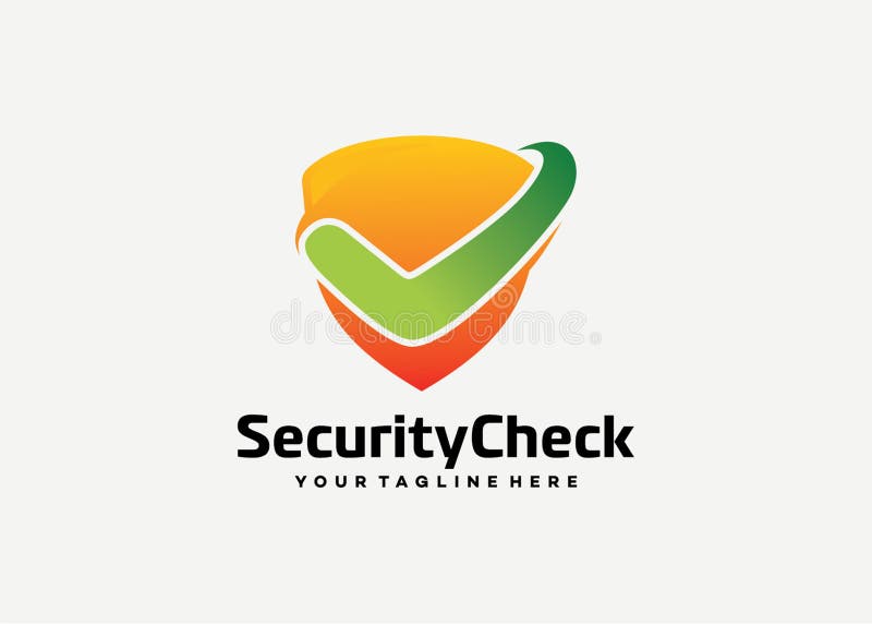 Security Check Logo Design Template Stock Vector - Illustration of ...