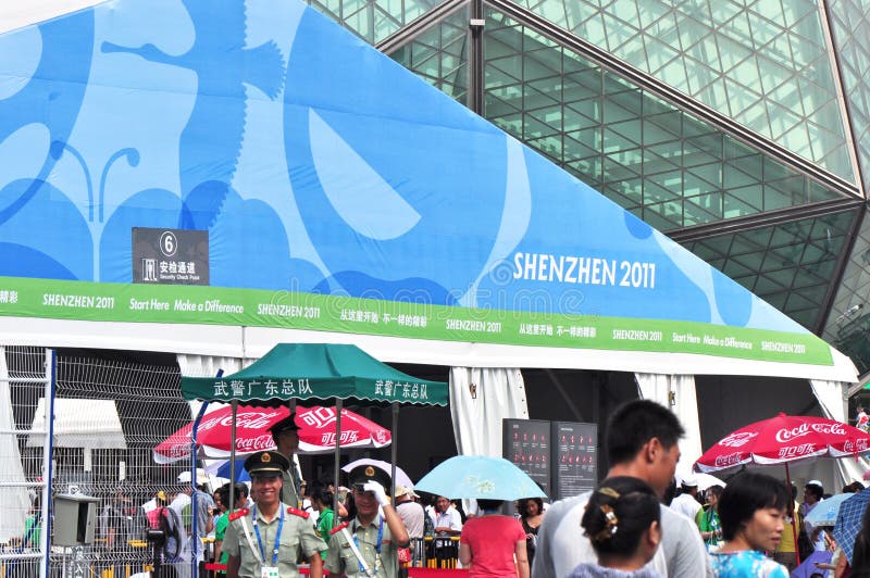 Security Check Point of 2011 Universiade Editorial Photo - Image of ...