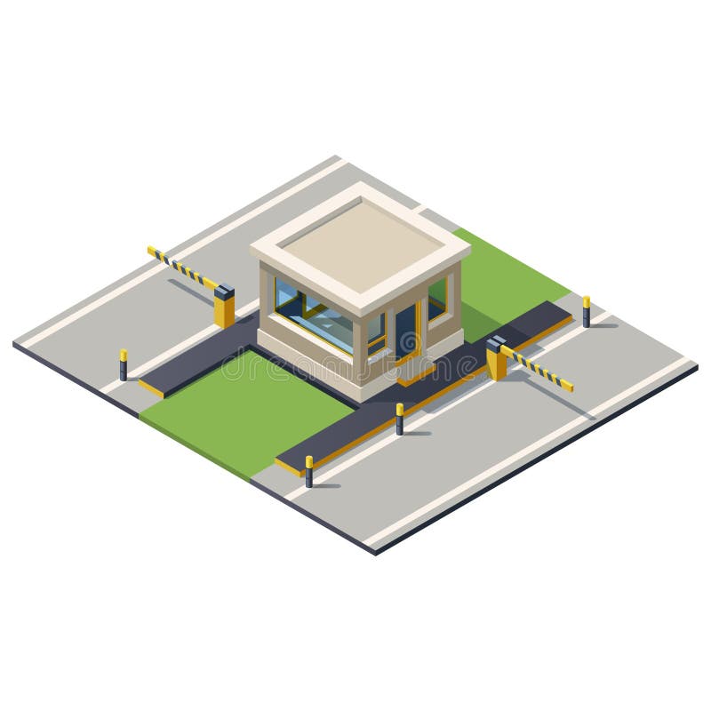 Isometric Security Guard Desk Stock Illustrations – 66 Isometric ...