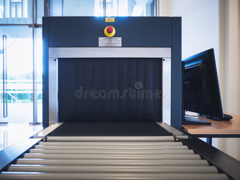 Security Check Point with Metal Detector and X Ray Scanner Stock Photo ...