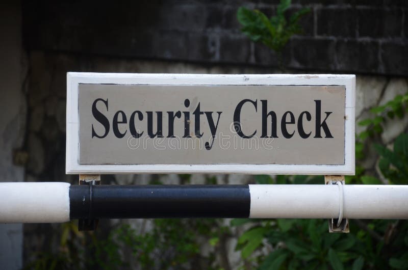 Stop Security Check Point Sign Stock Photos - Free & Royalty-Free Stock ...