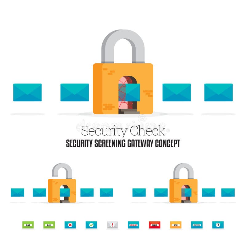 Security Check stock vector. Illustration of firewall - 59208782